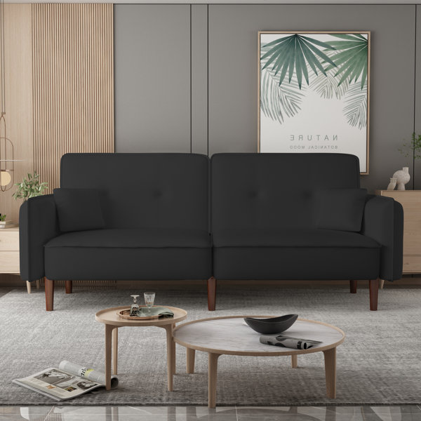 Wade Logan® Bohlman Fabric Convertible Sofa & Reviews | Wayfair